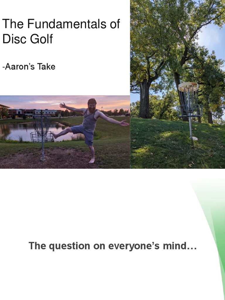 Disc Golf Presentation | PDF | Golf Course | Ball And Bat Games