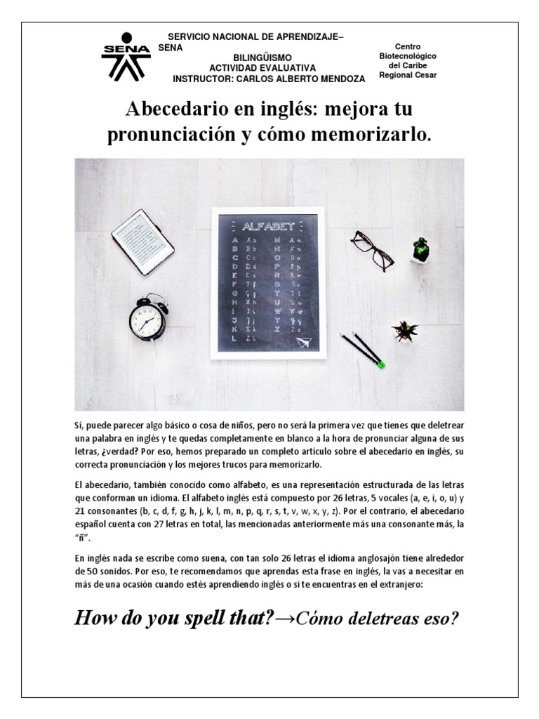 Alphabet and Pronouns | PDF | Alfabeto | Idioma en Inglés
