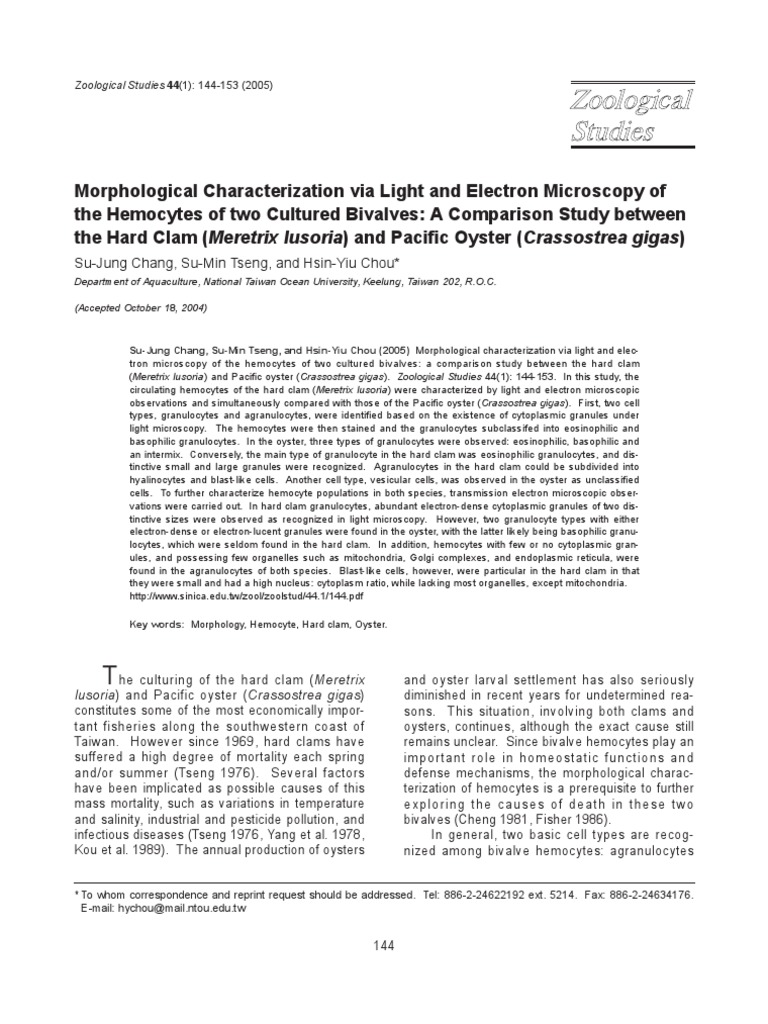 Su-Jung Chang, Su-Min Tseng, and Hsin-Yiu Chou | PDF | Granulocyte ...