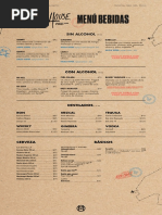 Menú Muncherhouse 1 | PDF | Salsa | Vodka