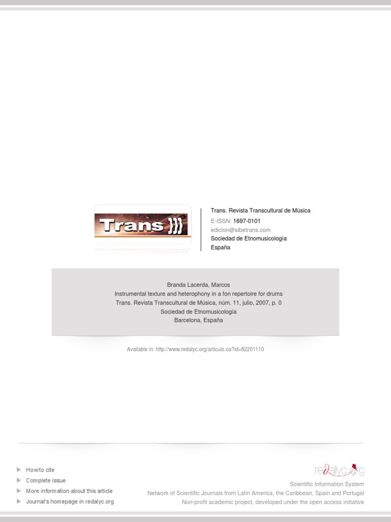 Fon Drumming: Texture and Heterophony | PDF | Rhythm | Tempo