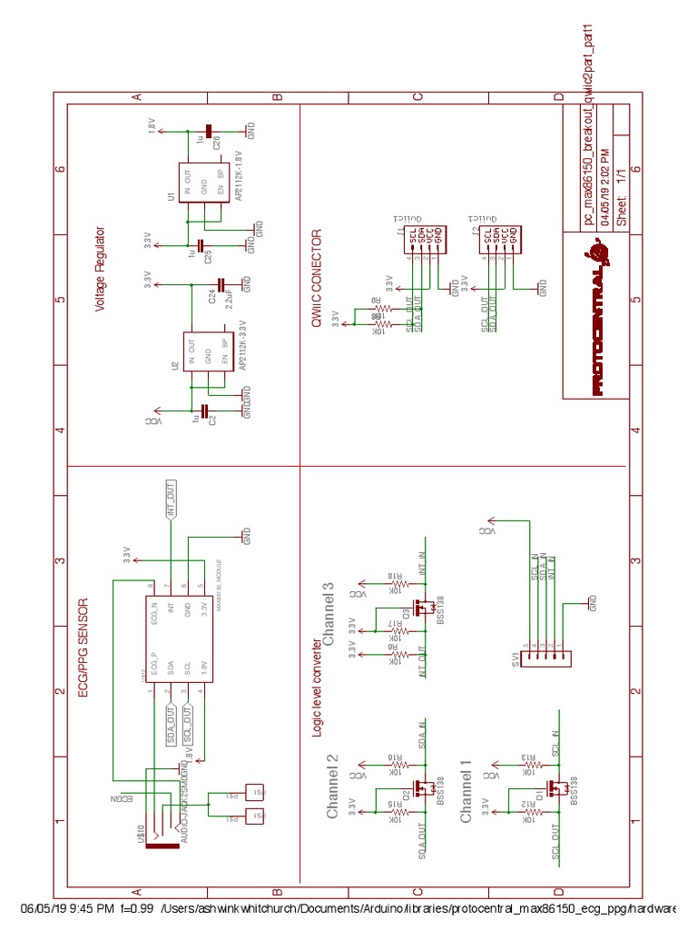 PC Max86150 Breakout Qwiic2part Part1 | PDF | Science | Electronics