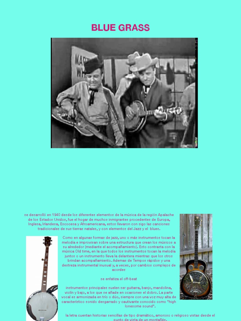 Bluegrass | PDF | Musica Afroamericana | Entretenimiento