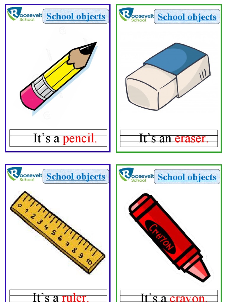 School Objects School Objects: It's A It's An | PDF