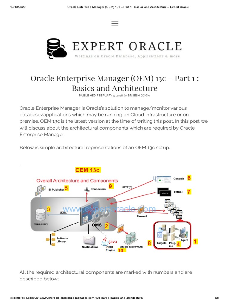 OEM 13c Architecture Basics Guide | PDF | Command Line Interface ...
