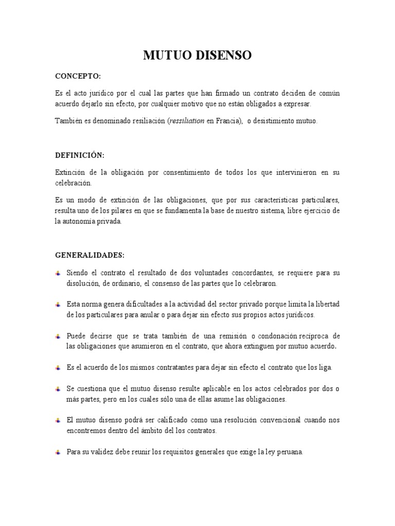 Mutuo Disenso en El Perú | PDF | Virtud | Información del gobierno