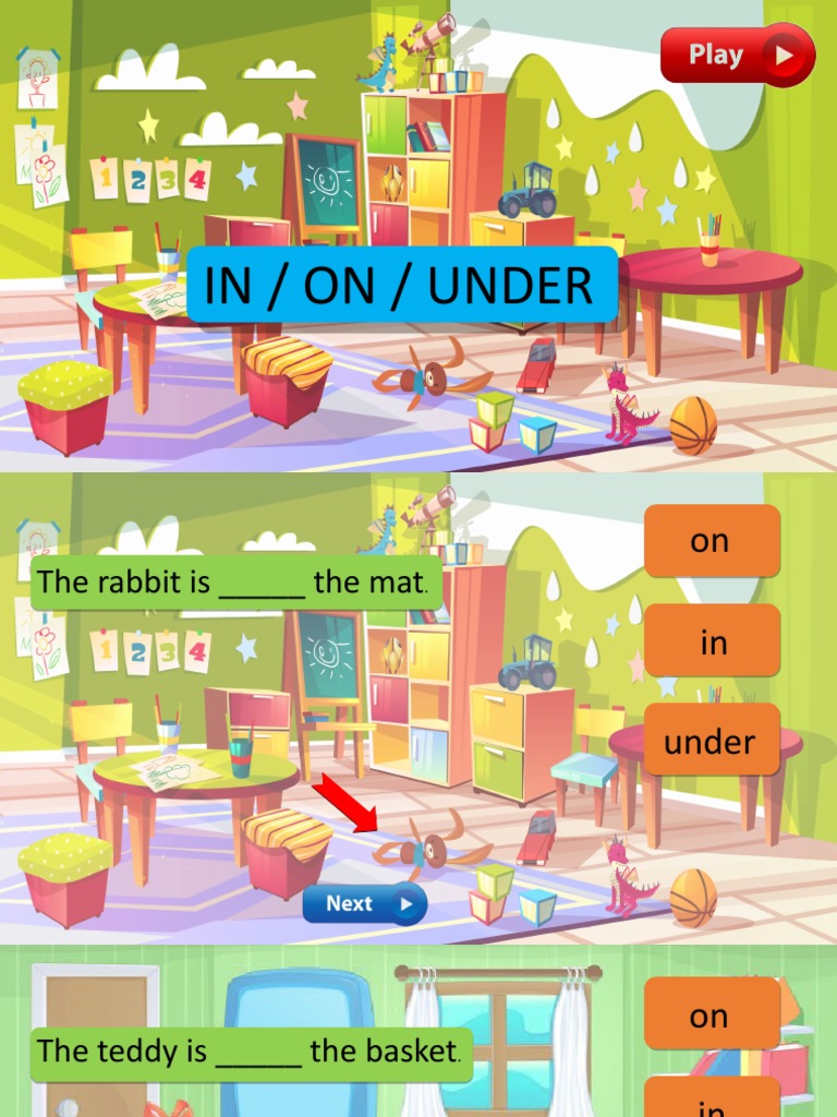 Prepositions Game 1 | PDF