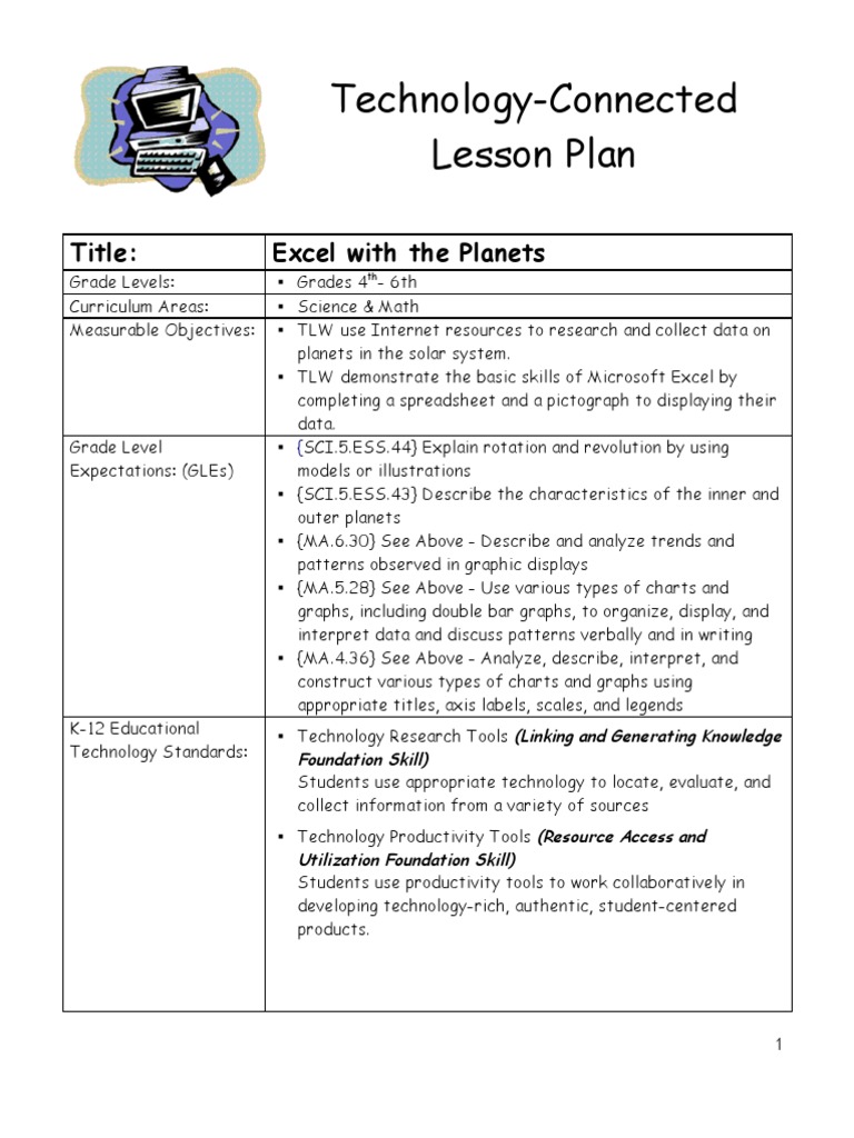 Excel With The Planets LP | PDF | Microsoft Excel | Spreadsheet