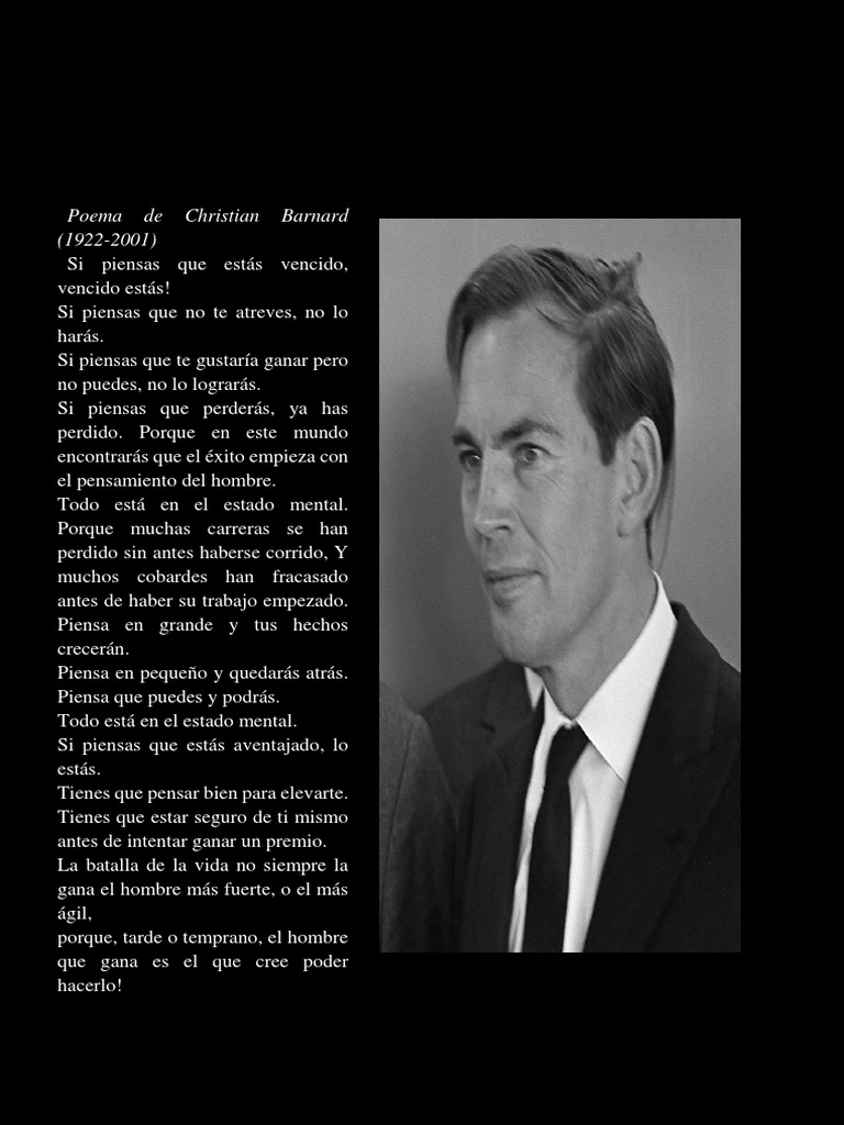 Poema de Christian Barnard | PDF