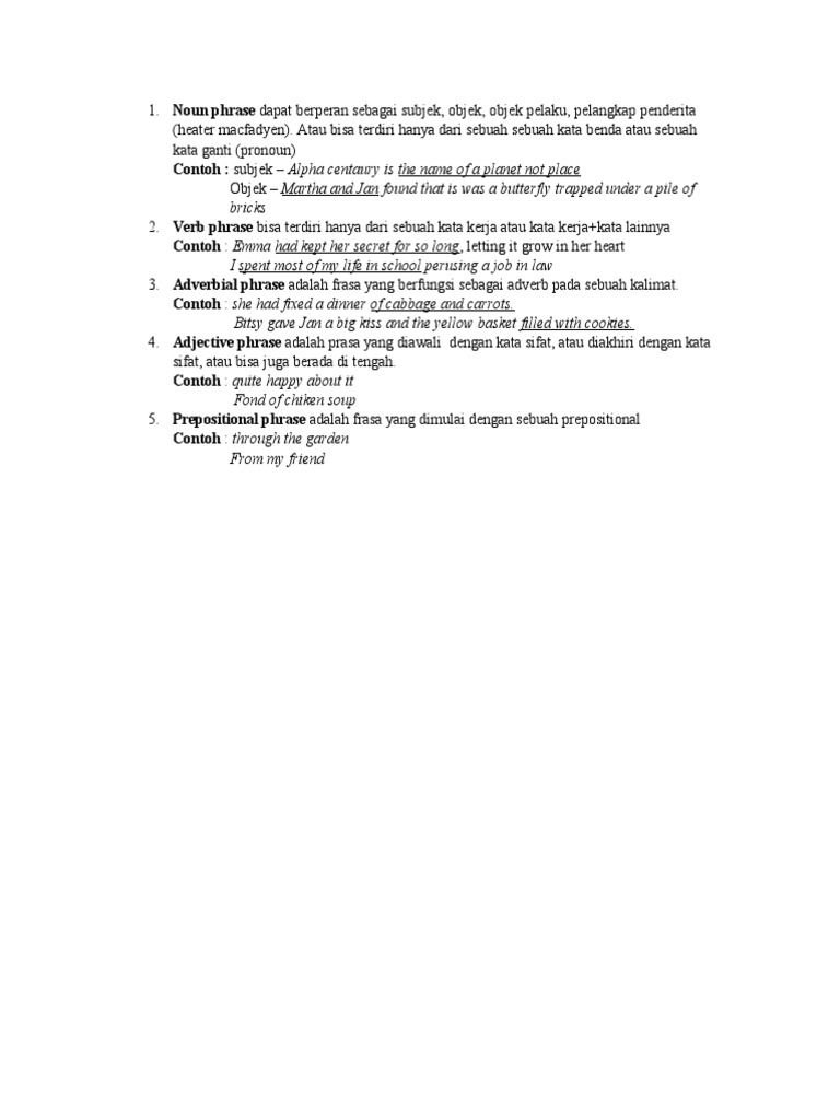 Noun Phrase Dapat Berperan Sebagai Subjek Pdf