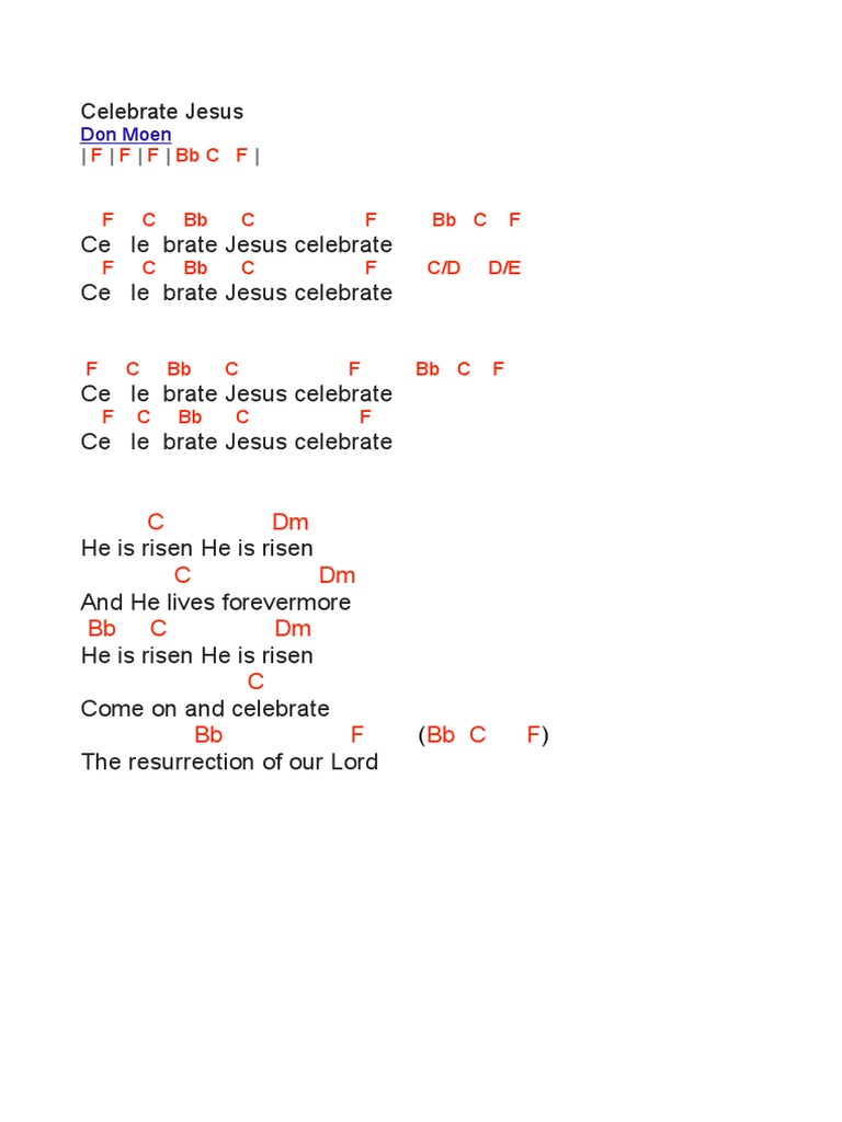 Celebrate Jesus, Celebrate PDF | PDF