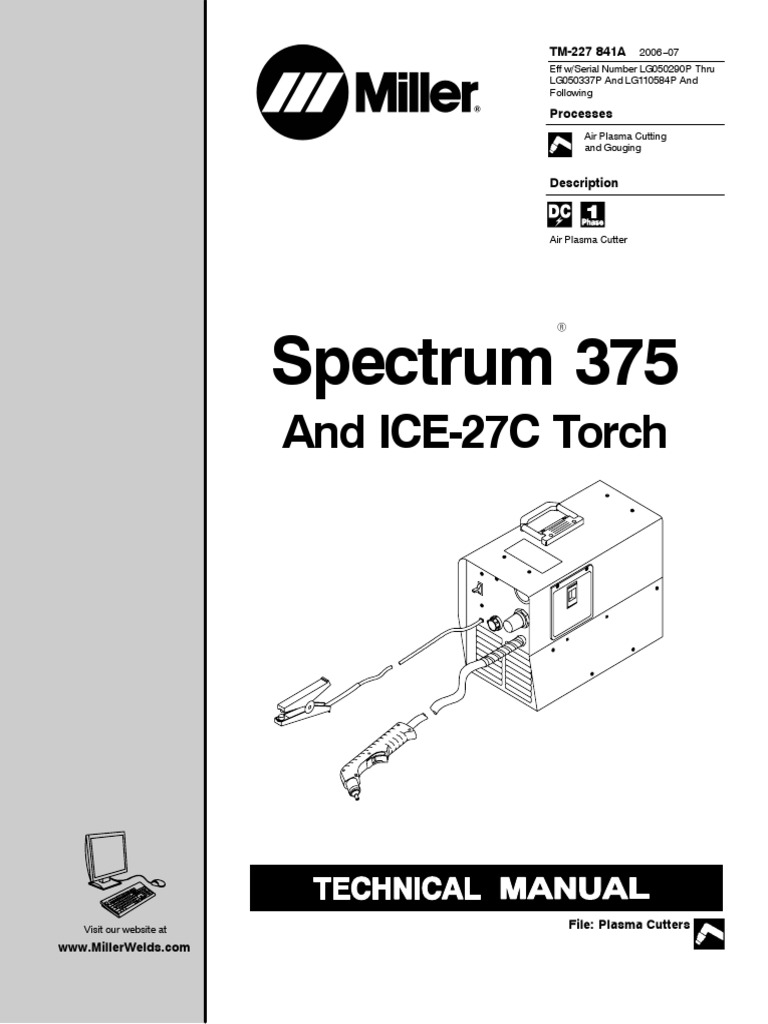 Spectrum 375: and ICE-27C Torch | PDF | Fuse (Electrical) | Electrical ...
