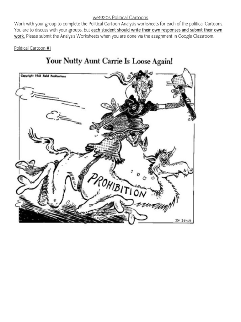 1920s Political Cartoons