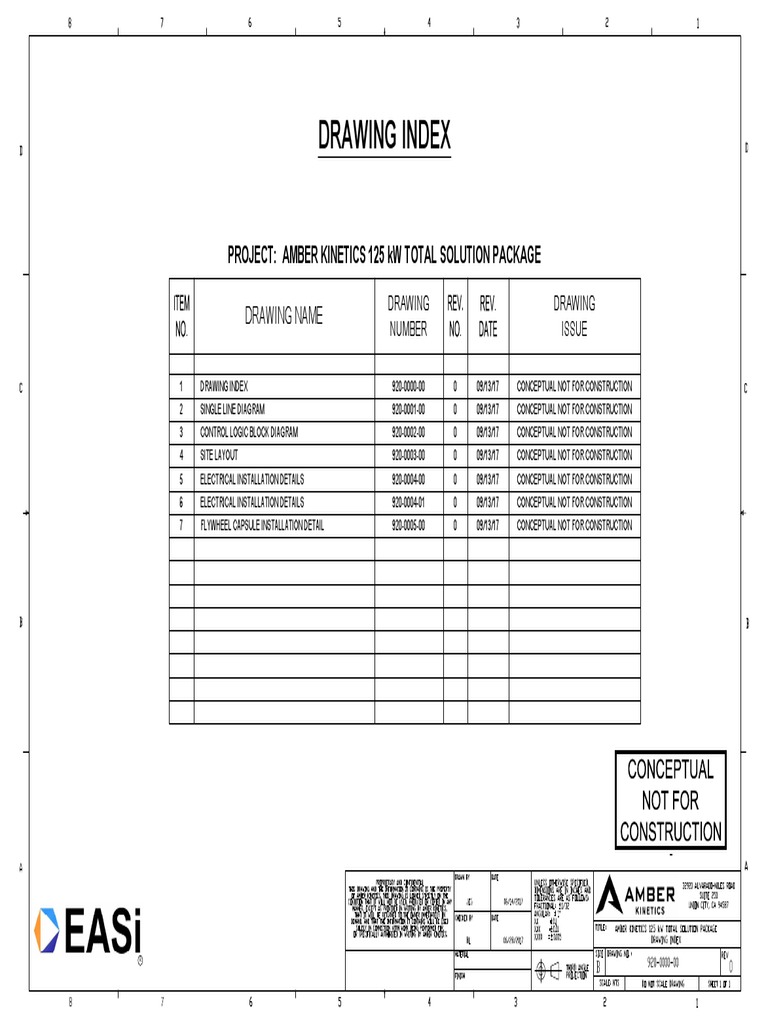 Amber Kinetics 125kW Flywheel System Generic Drawing Set | PDF | Power ...