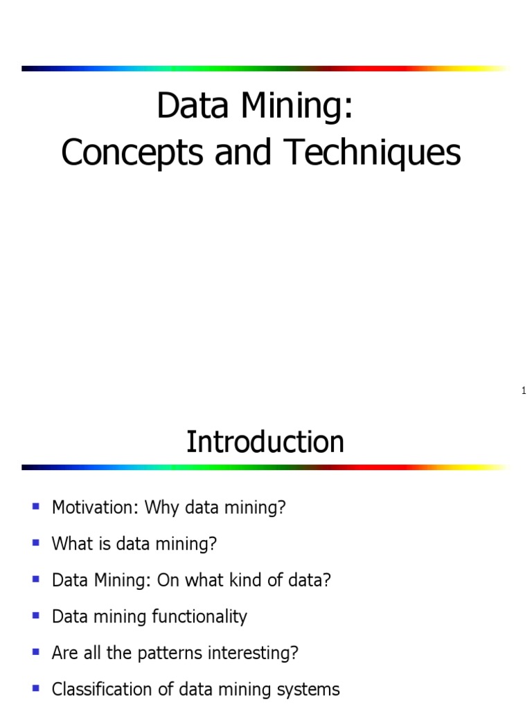 Data Mining: Concepts and Techniques | PDF | Data Mining | Databases