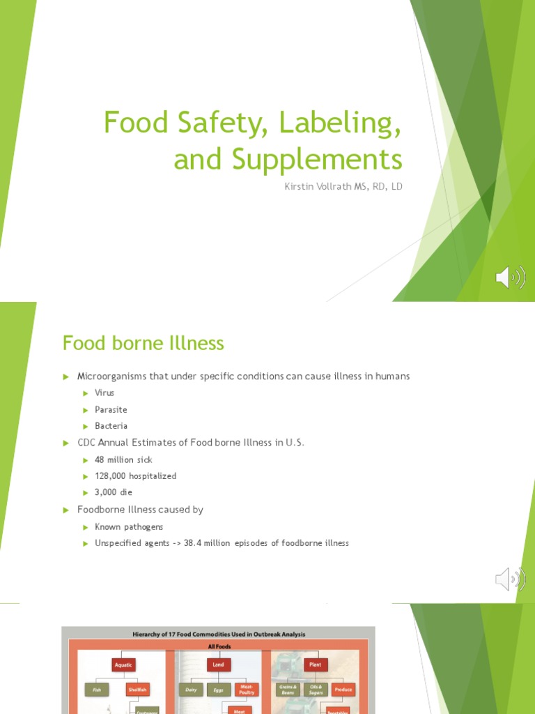 Food Safety Regulations and Impact | PDF | Dietary Supplements | Food ...