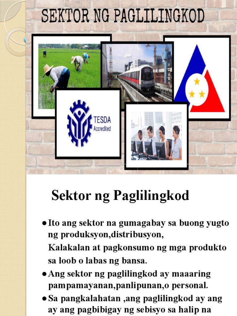 Sektor NG Paglilingkod | PDF