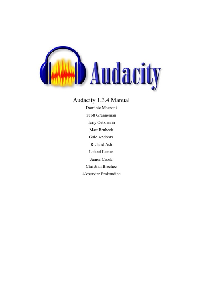 Audacity Manual | PDF | Macintosh | Software