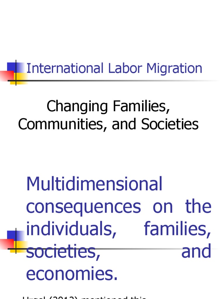 International Labor Migration: Changing Families, Communities, and ...
