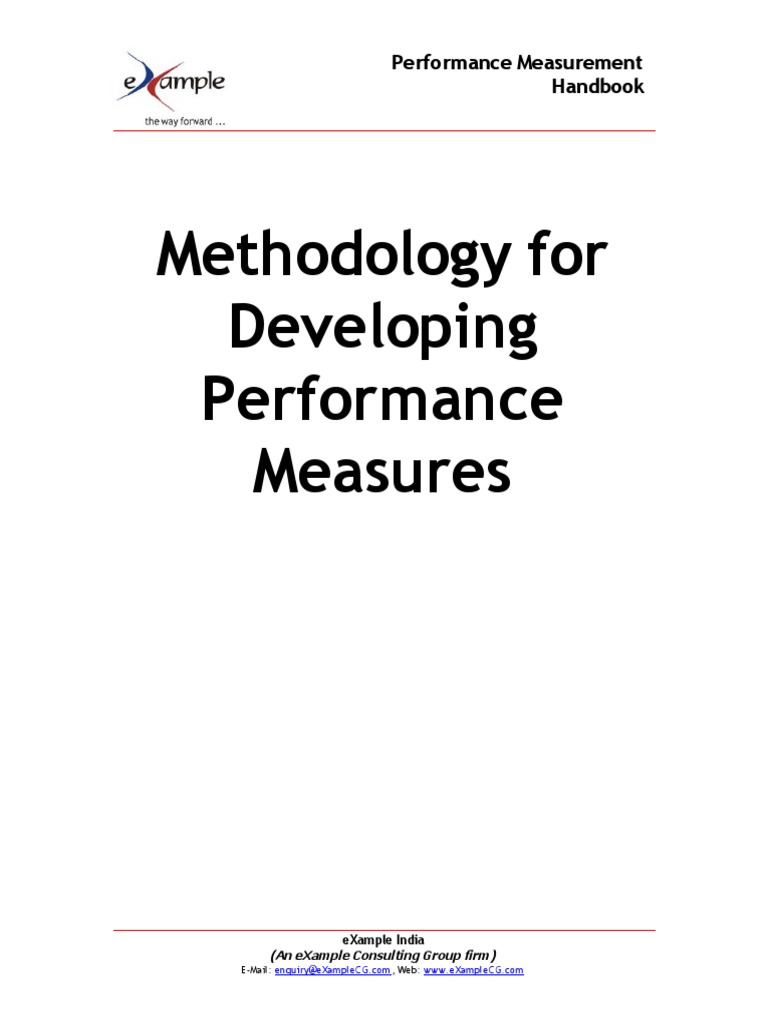 Methodology For Developing Performance Measures | PDF | Goal | Swot ...