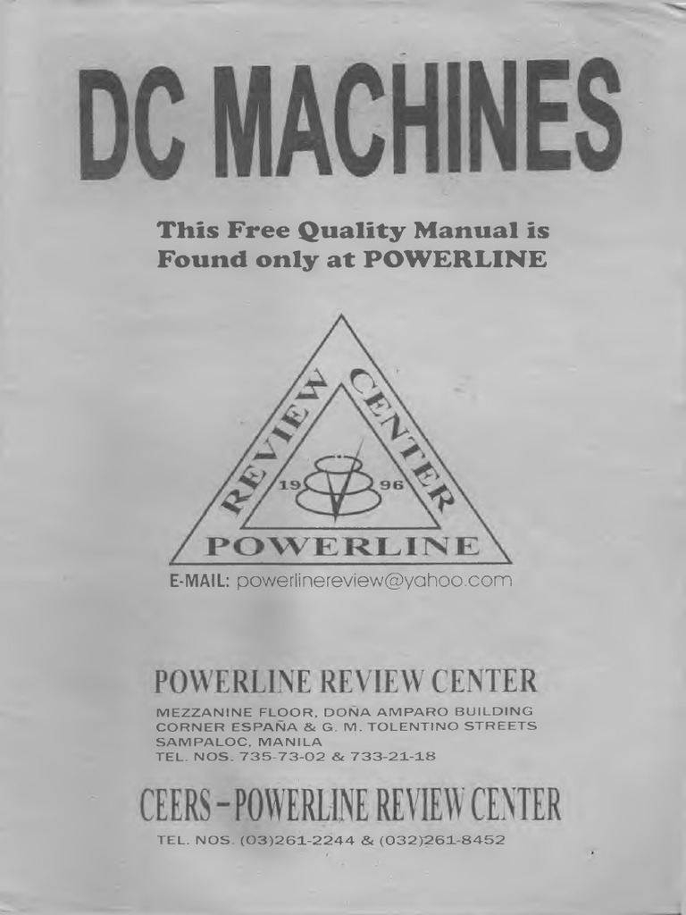 This Free Quality Manual Is Found Only at POWERLINE: E-Mail | PDF ...