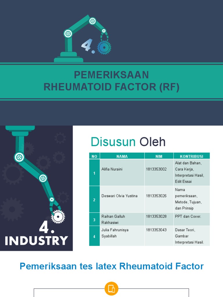 Pemeriksaan RF | PDF