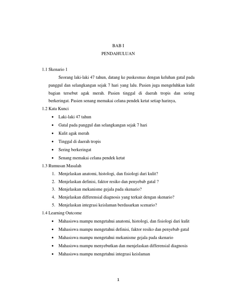 Laporan PBL Modul Gatal Fix PDF | PDF