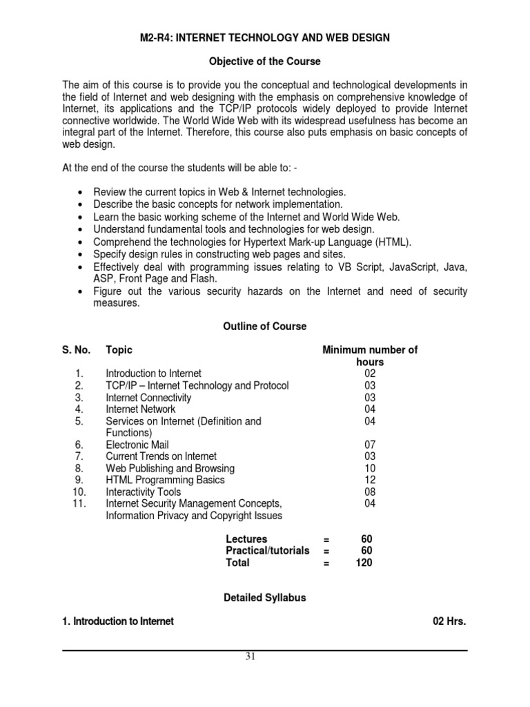 M2-R4 Internet Technology and Web Design PDF | PDF | World Wide Web | Internet & Web