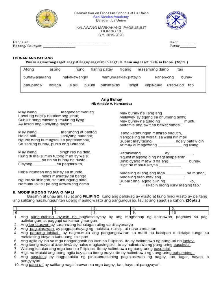 Grade 8 Filipino | PDF