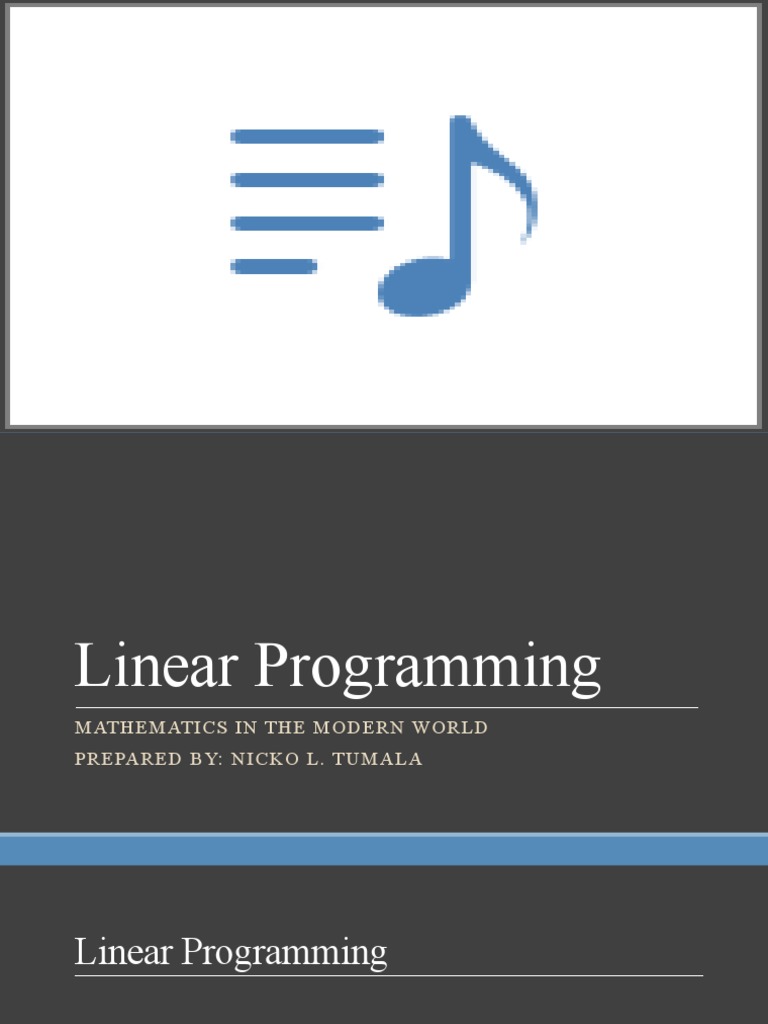 Linear Programming | PDF | Linear Programming | Equations