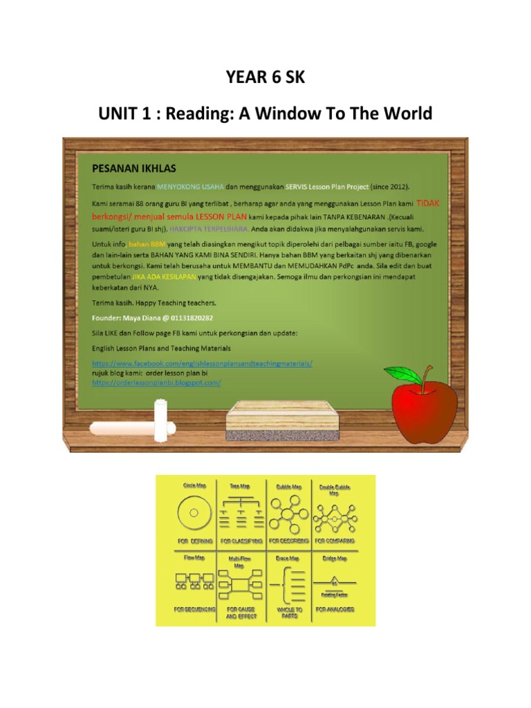 Y6 Unit 1 Reading | PDF | Lesson Plan | Vocabulary