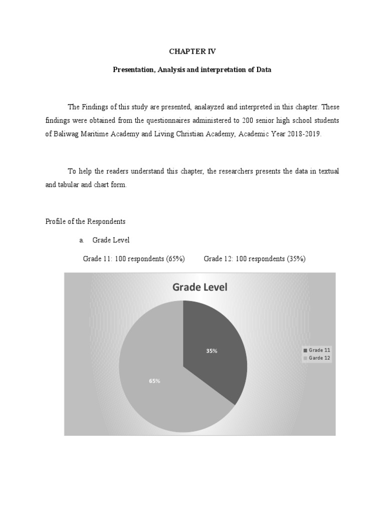 Grade Level: Presentation, Analysis and Interpretation of Data | PDF ...