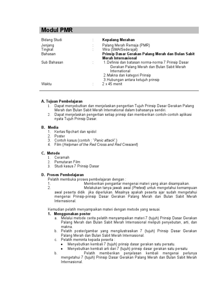 03 Modul PMR Prinsip Wira | PDF