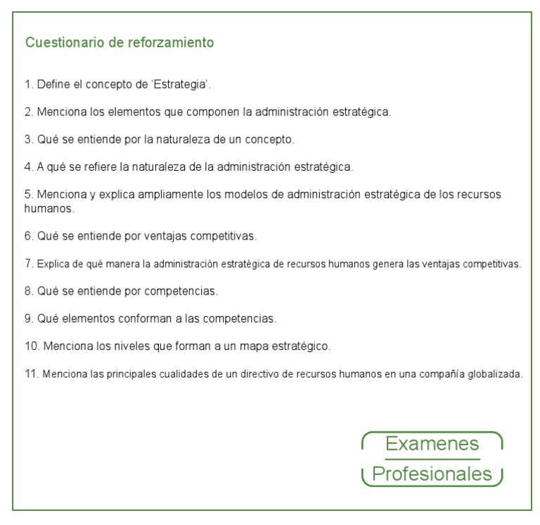 Cuestionario de Reforzamiento Modulo 1 | PDF