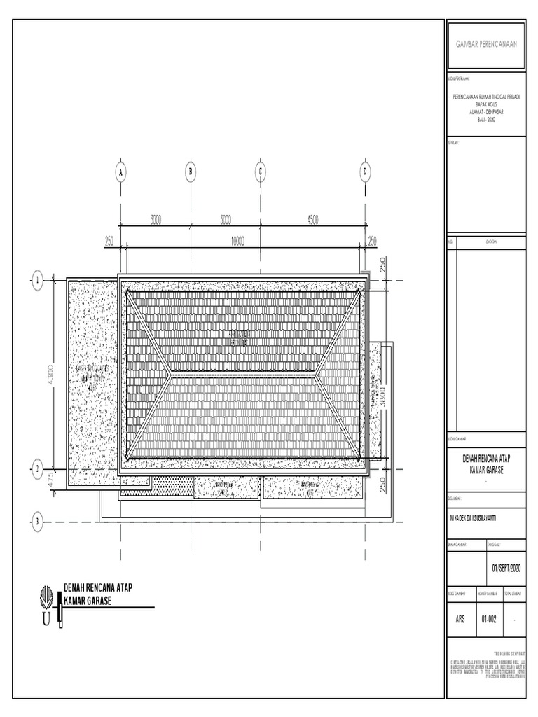 02.layout Plan - Tampak Atap | PDF