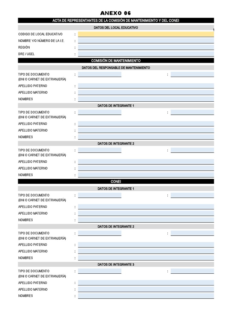 Anexo 06 - Acta de Comisiones 2020-1 | PDF | Perú | Agitación