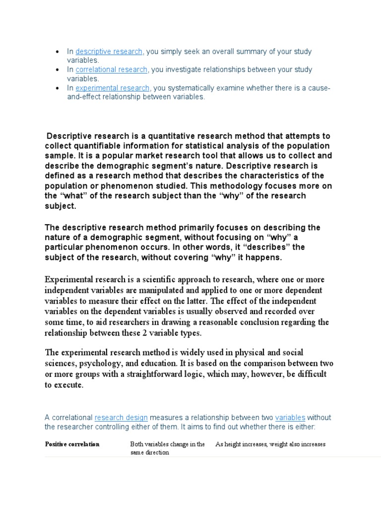 Types of Quanti | PDF