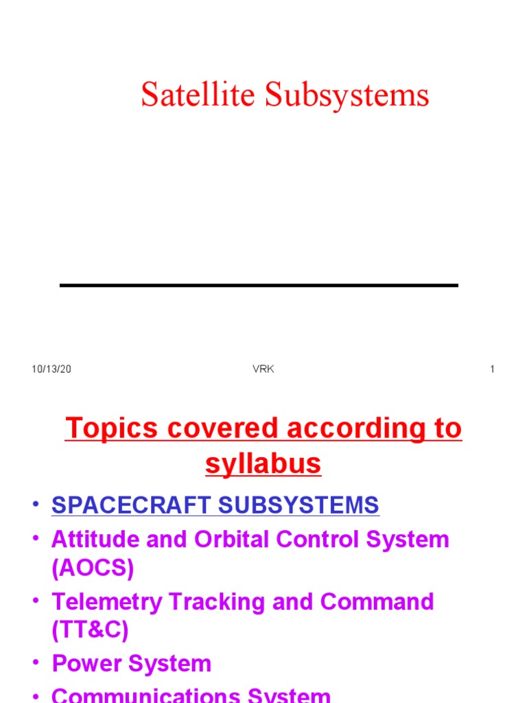 4.sat Subsystems | PDF | Attitude Control | Satellite