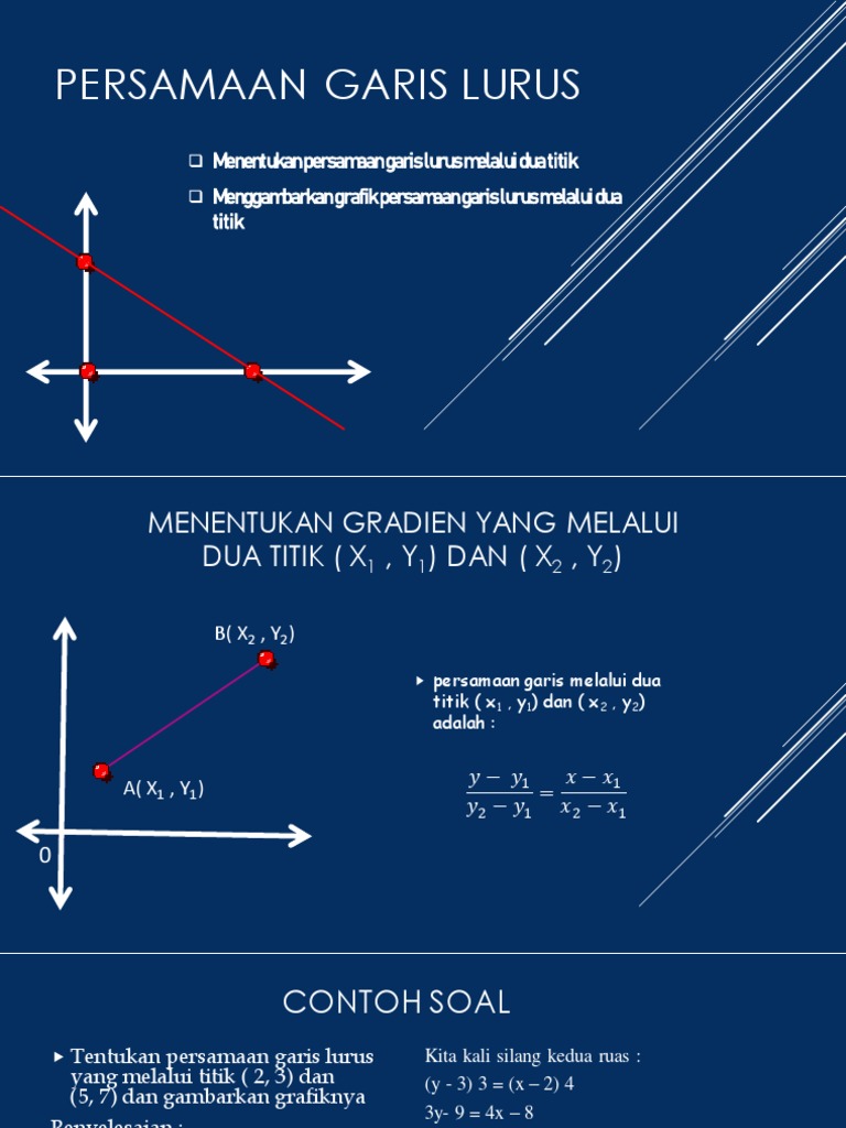 Persamaan Garis Lurus | PDF