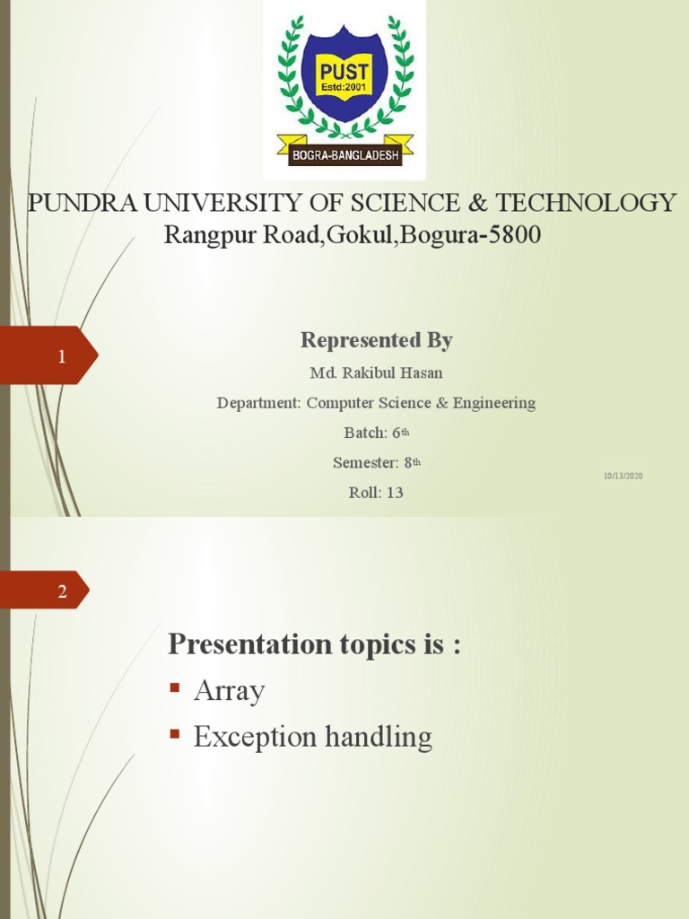 Pundra University of Science & Technology Rangpur Road, Gokul, Bogura ...