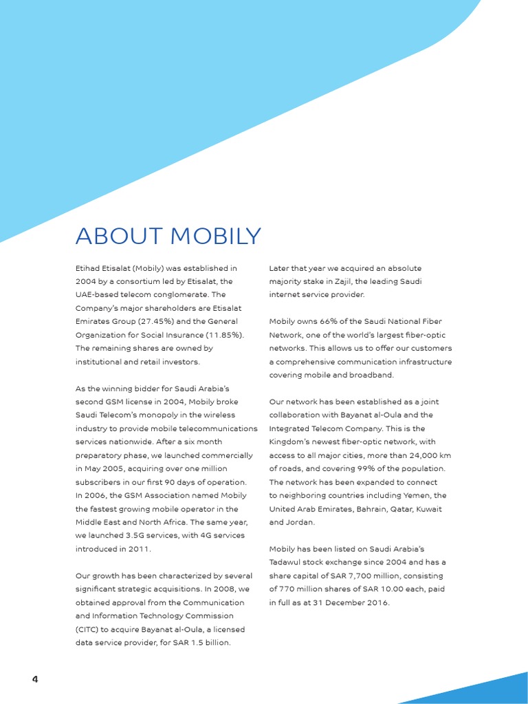 About Mobily | Download Free PDF | Telecommunications | Information And ...