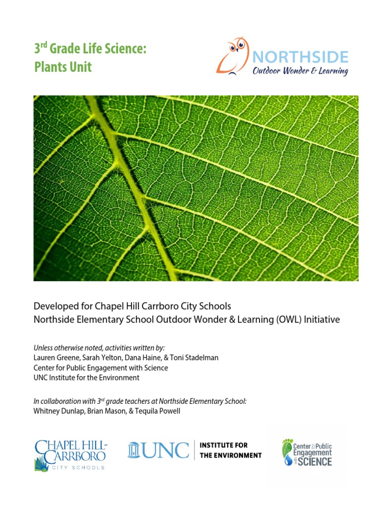 3rd Grade Plant Survival Curriculum | PDF | Seed | Soil