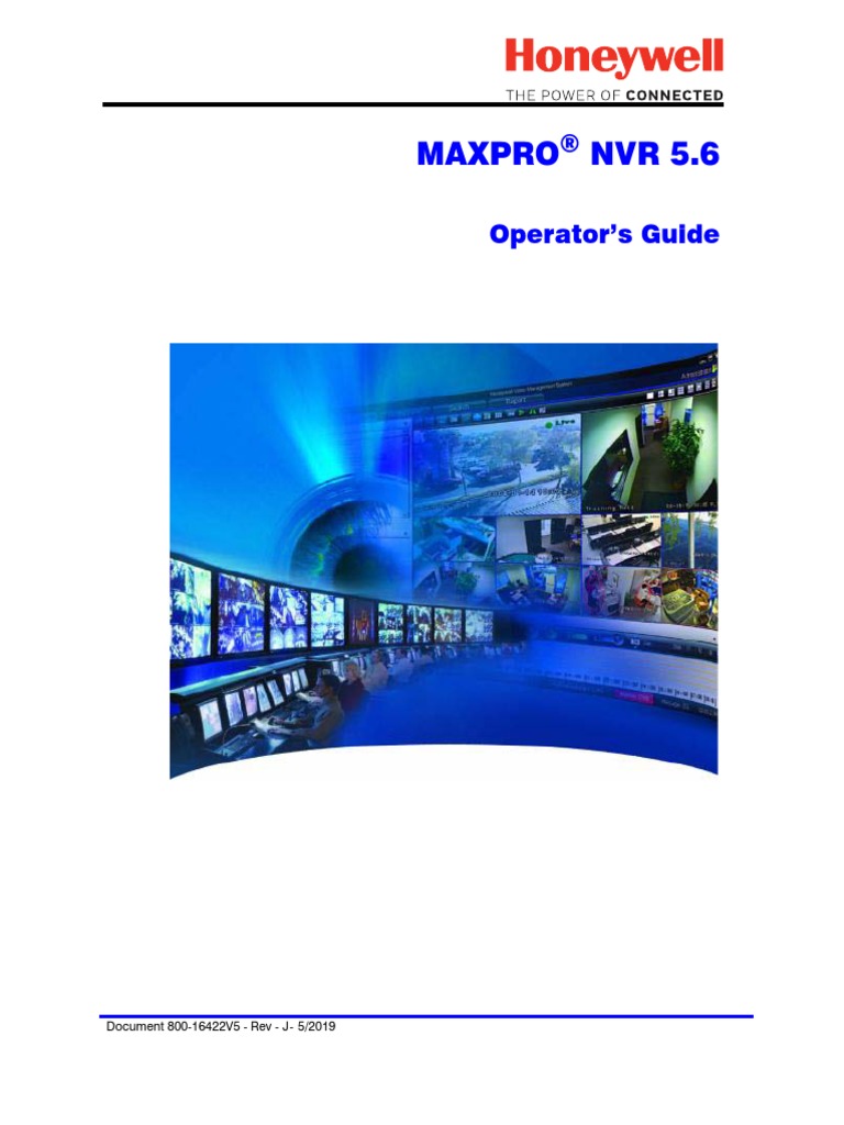 800-16422V5-J - MAXPRO - NVR - 5.6 - Operator's - Guide | PDF | Media Technology | Software