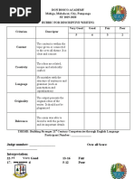 Cosplay Rubrics | PDF | Cosplay | Costume