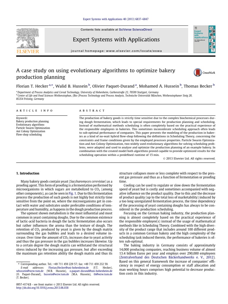 A Case Study On Using Evolutionary Algor PDF | PDF | Mathematical Optimization | Yeast