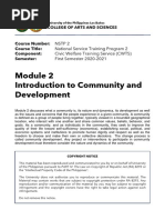 NSTP 2 Module | PDF | Needs Assessment | Community
