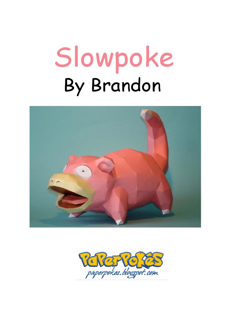 Slowpoke Craft Instructions Guide | PDF | Language Arts & Discipline ...