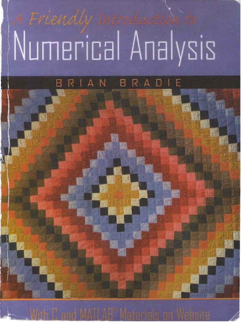 A Friendly Introduction To Numerical Analysis PDF | PDF