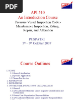 API 510 Pressure Vessel Inspection | PDF