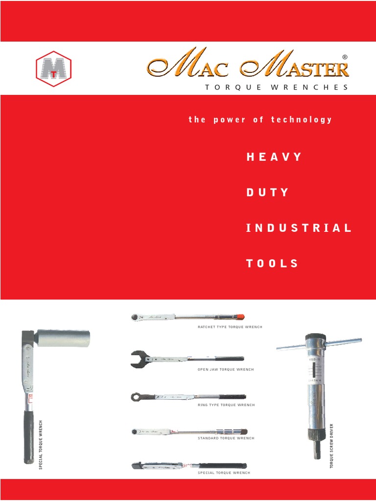 Torque Wrench Catalogue | PDF | Nut (Hardware) | Torque
